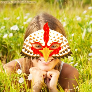 Chicken Mask Printable Bird Costume Animal Farm Kid Adult Party Favor ...