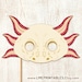 Axolotl Mask Printable Halloween Costume Albino Amphibian - Etsy Canada