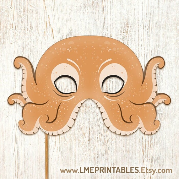 Octopus Mask Template