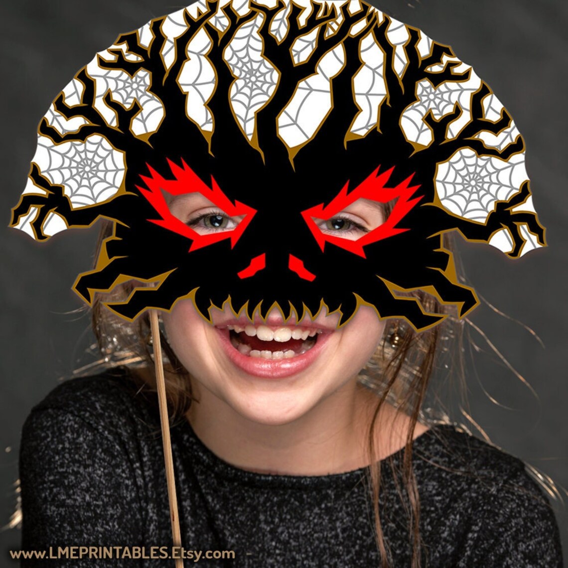 Spooky Tree Mask Printable Halloween Terror Costume Party - Etsy