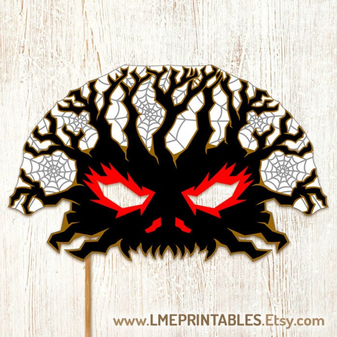 Spooky Tree Mask Printable Halloween Terror Costume Party - Etsy