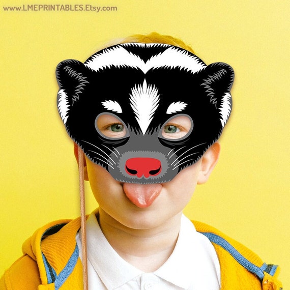 Skunk Face Makeup