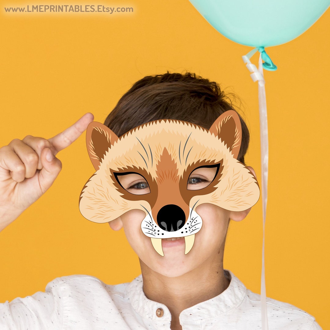 Sabertooth Squirrel Mask Printable Halloween Costume Saber Tooth ...