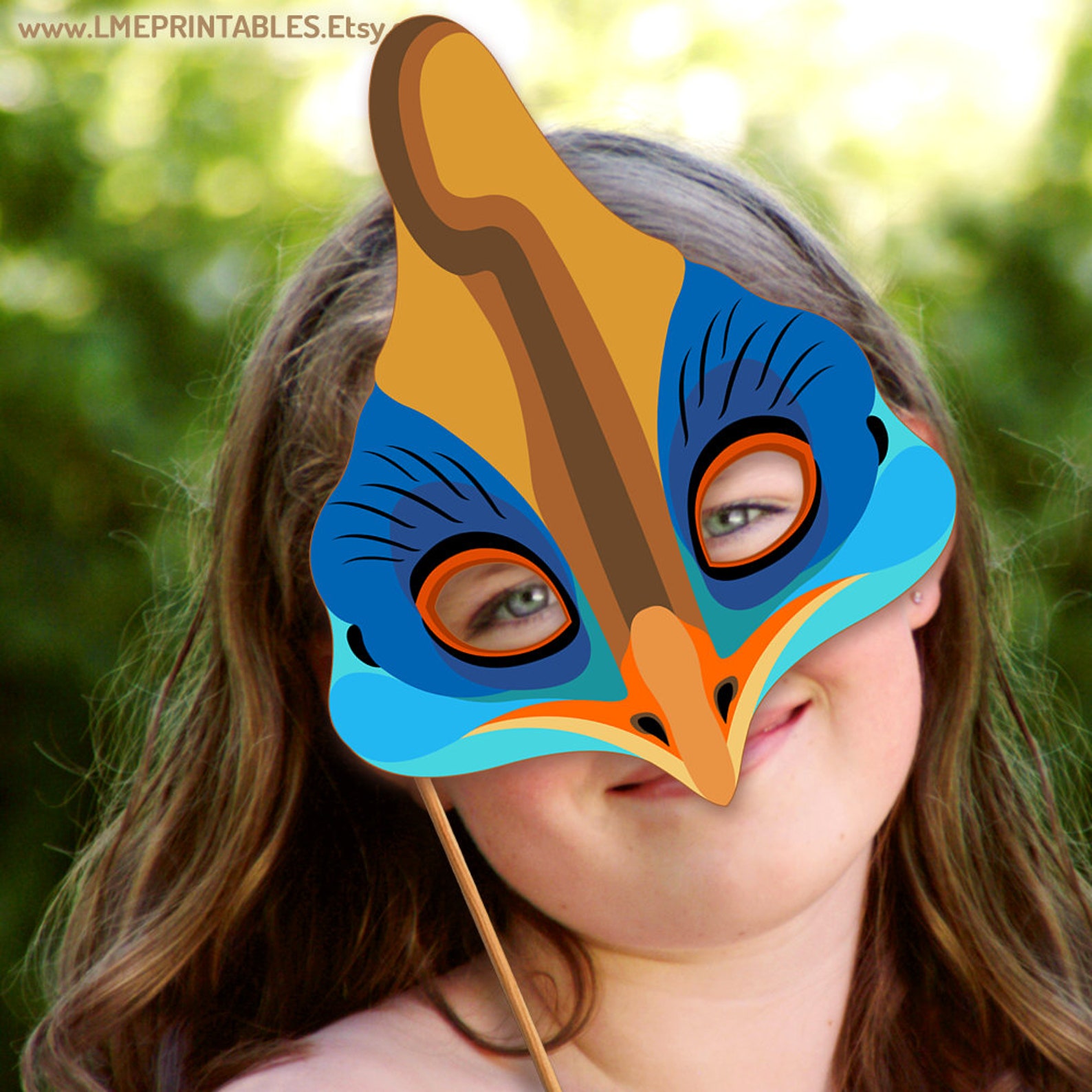 Cassowary Mask Printable Animal Bird Halloween Costume Paper Craft ...