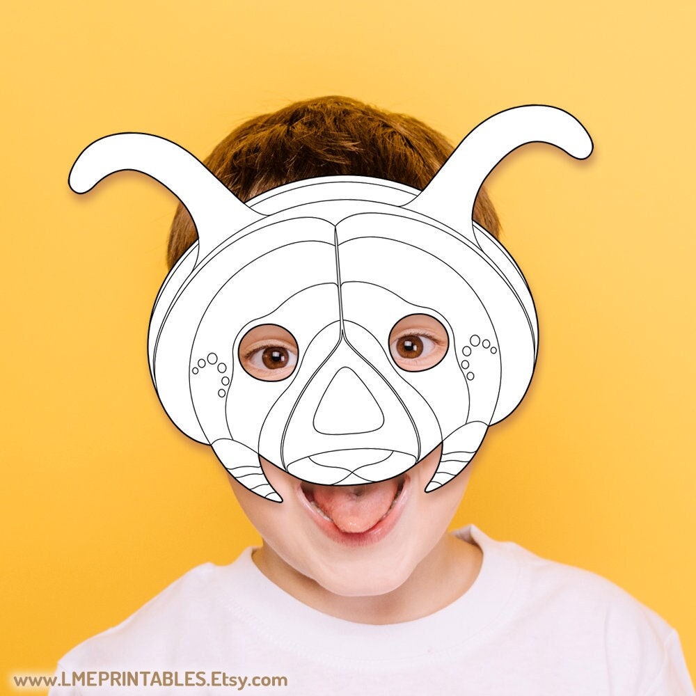 Caterpillar Coloring Mask Page Printable Costume Halloween Monarch ...