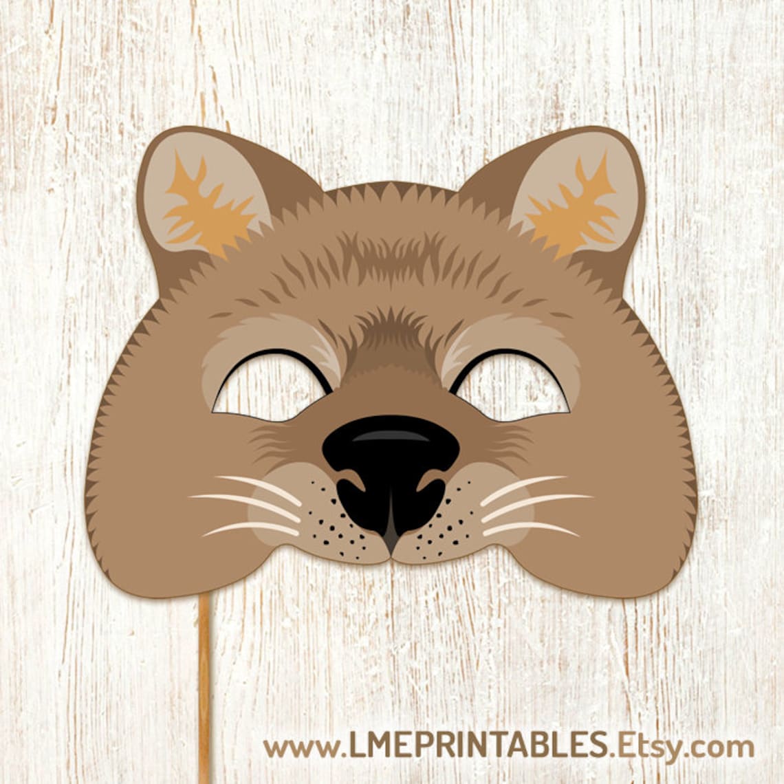 Quokka Mask Printable Halloween Costume Cute Australia Animals - Etsy