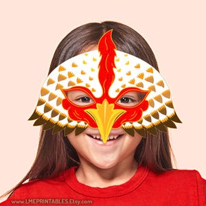 Chicken Mask Printable Bird Costume Animal Farm Kid Adult Party Favor ...