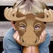 Moose Mask Printable Halloween Costume Woodland Party Animal Masks ...
