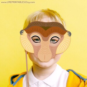 Proboscis Monkey Mask Printable Halloween Animal Costume Long-nosed ...