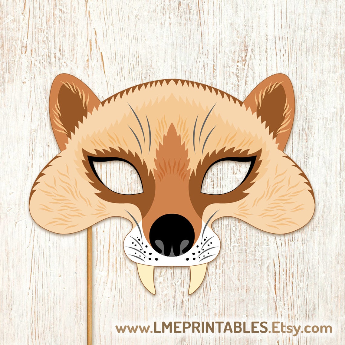 Sabertooth Squirrel Mask Printable Halloween Costume Saber Tooth ...
