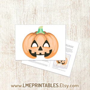 Pumpkin Mask Printable Halloween Costume Party PDF Skeleton Scary Kid ...
