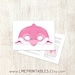 Pink Dolphin Printable Mask Halloween Costume Pool Party Sea - Etsy