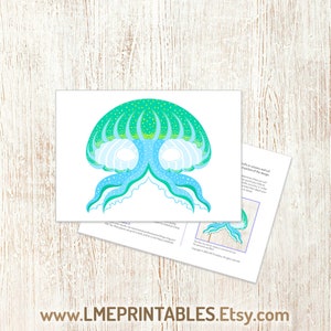 Jellyfish Printable Mask Medusa Halloween Squid Costume Sea Life Animal ...