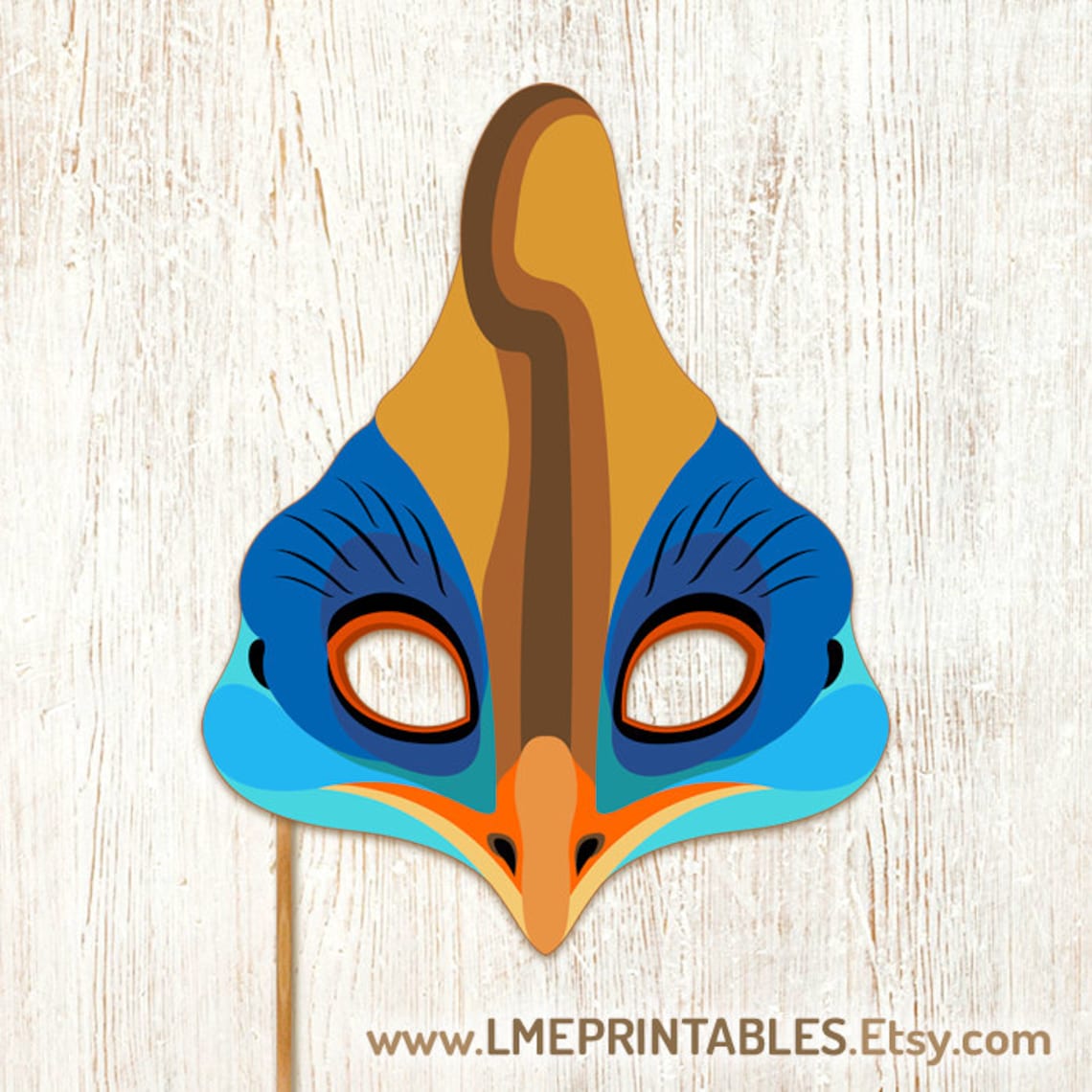 Cassowary Mask Printable Animal Bird Halloween Costume Paper Craft ...