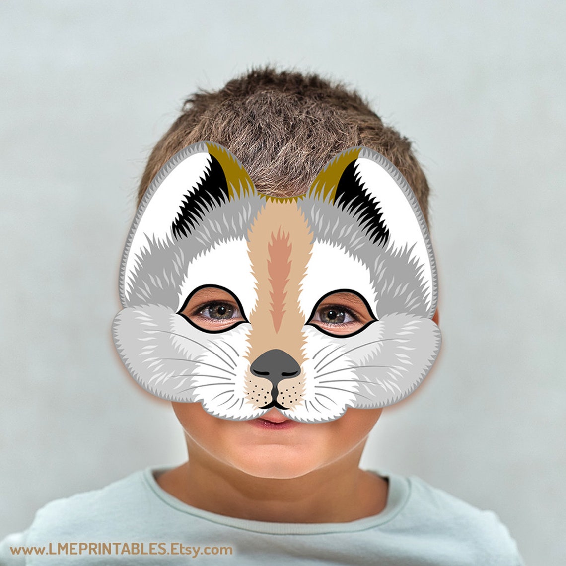 Ili Pika Mask Printable Carnival Costume Animal Paper Woodland - Etsy