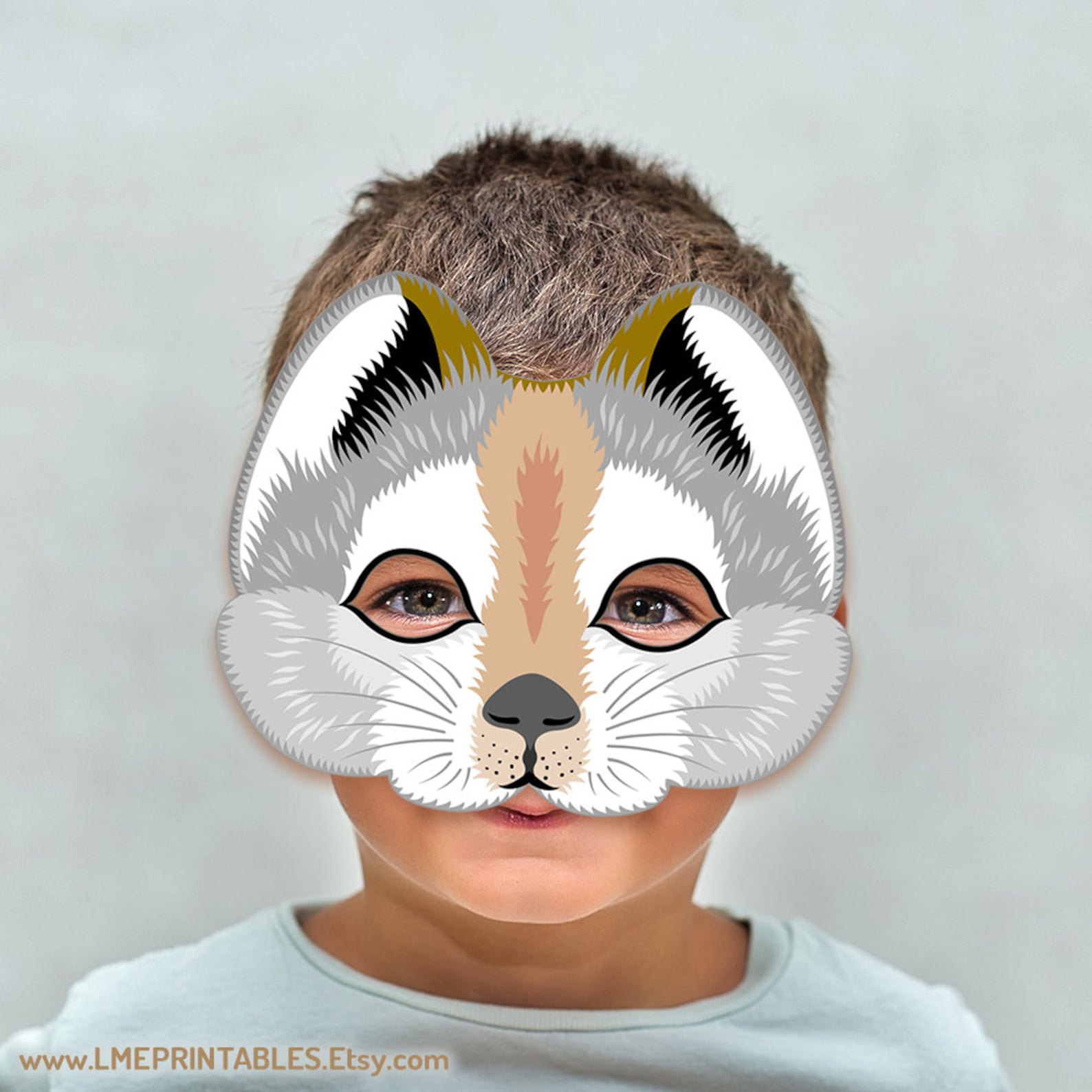 Ili Pika Mask Printable Carnival Costume Animal Paper Woodland - Etsy
