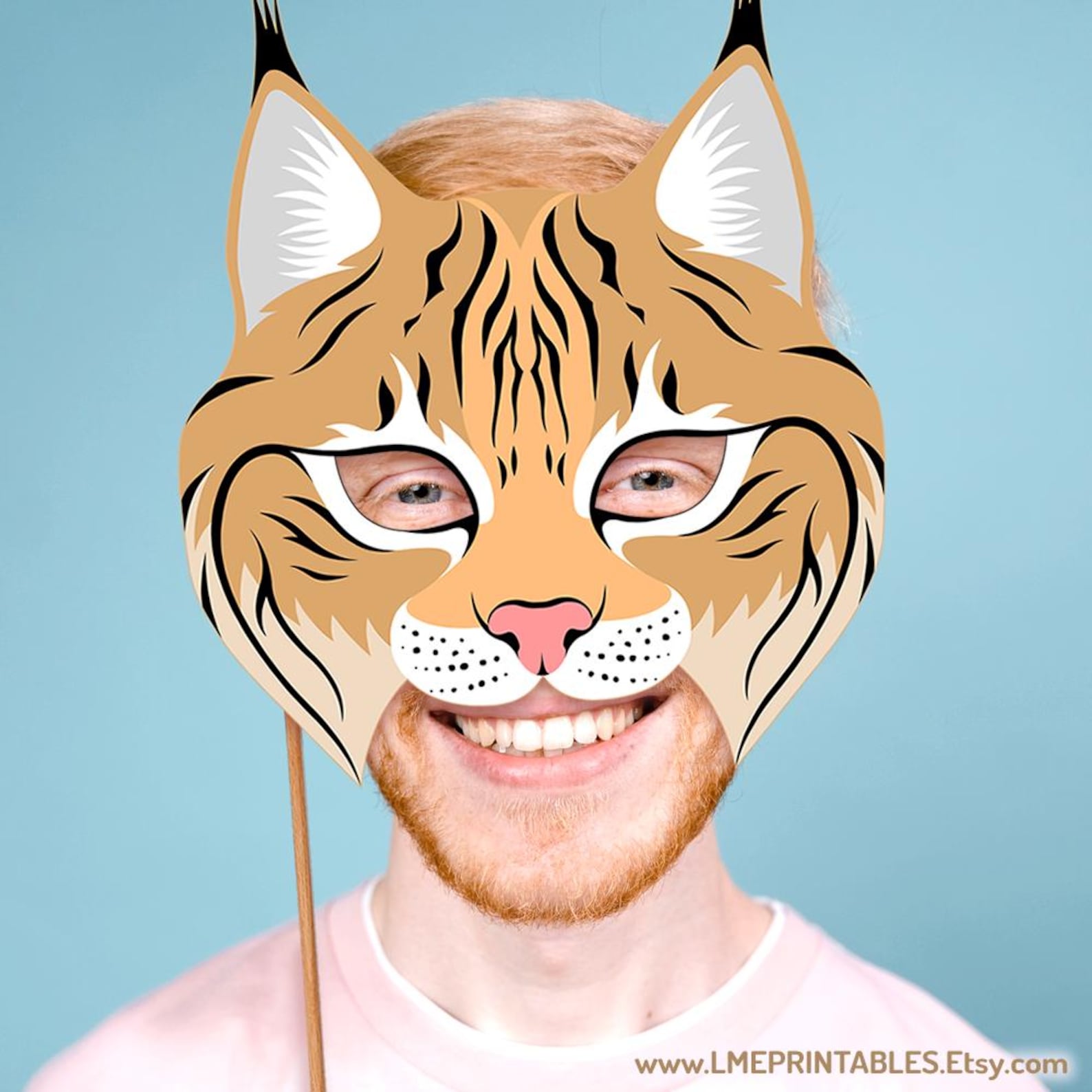 Lynx Mask Printable Halloween Animal Child Jungle Safari Mask Birthday ...