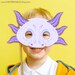 Lavender Axolotl Mask Printable Halloween PDF Paper Costume Template ...