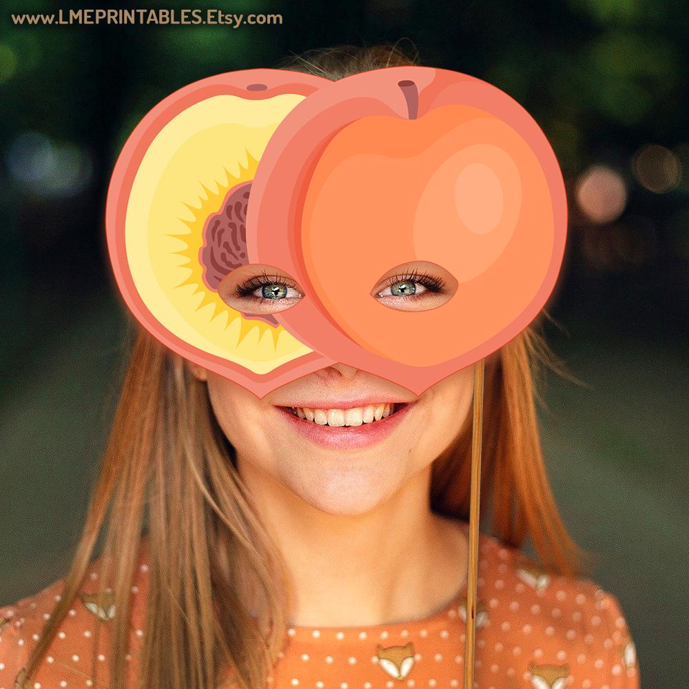 Peach Mask Printable Fruit Apricot Activity School Halloween Costume ...
