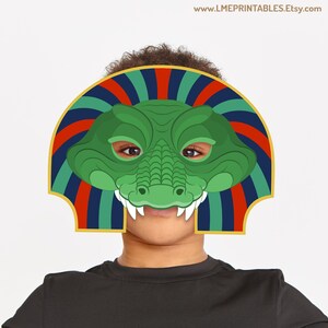 Ammit Mask Printable Egyptian Goddess Crocodile Halloween Costume Sobek ...