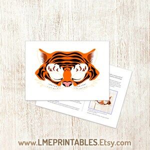 Tiger Mask Printable Halloween Costume Animal Masks Jungle Safari Party ...