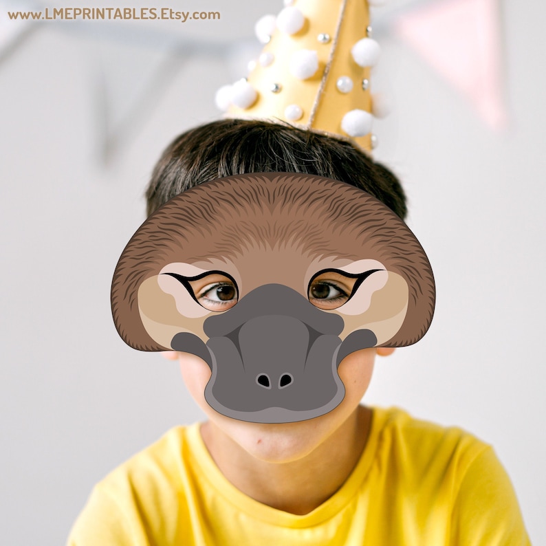 Platypus Mask Printable Halloween DIY Costume Duck Bird Party Weirdos ...