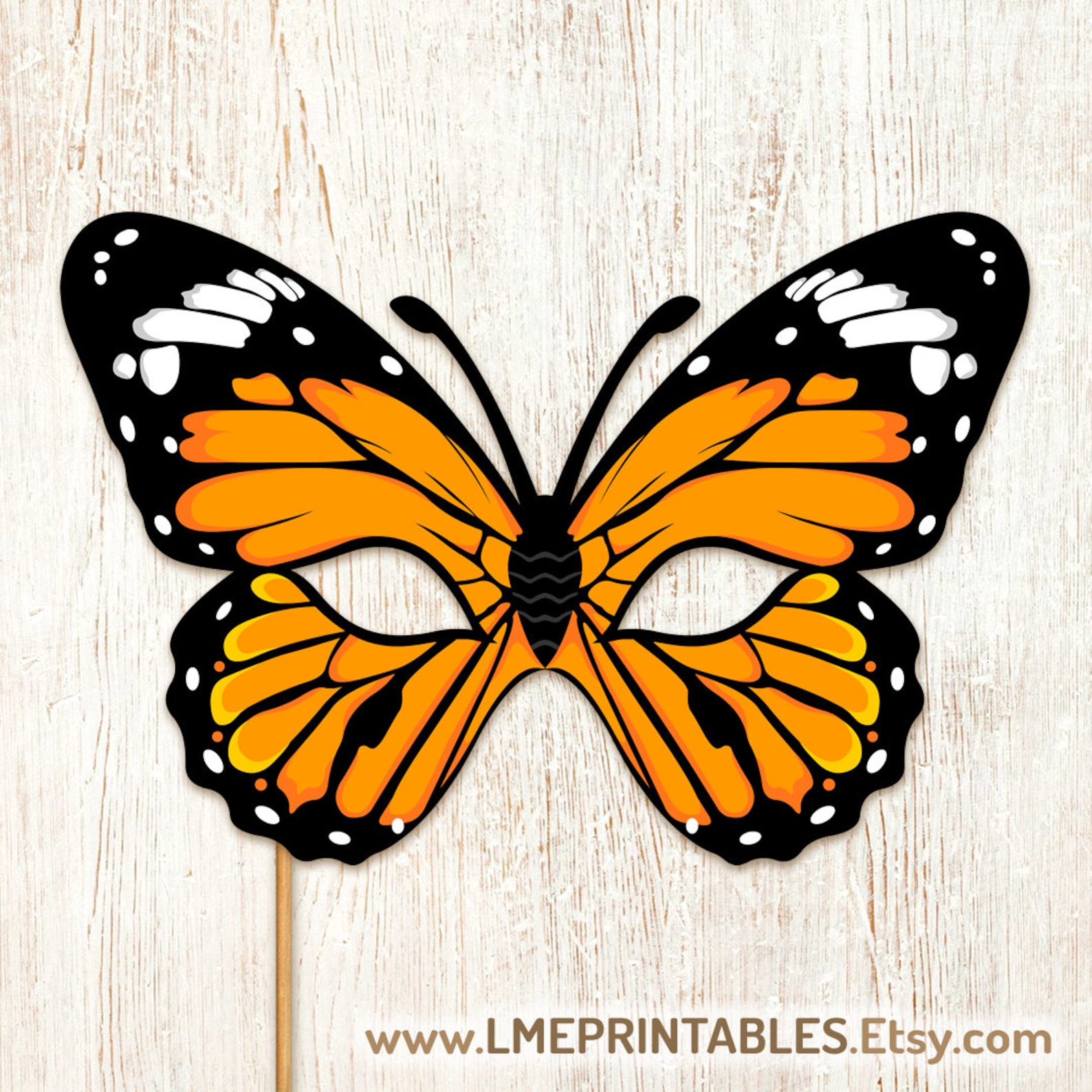 Monarch Butterfly Mask Printable Halloween Costume Animal Insect Bug ...
