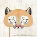 Puma Mask Printable Halloween Mountain Lion Animal Costume Cougar Kid ...