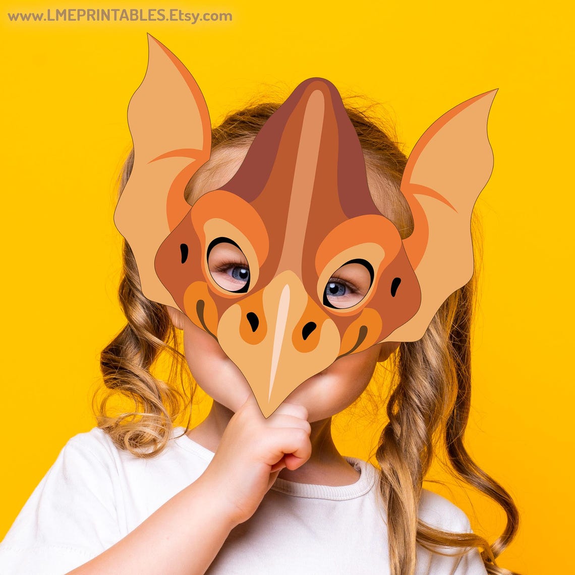 Pterodactyl Mask Printable Costume Kid Adult Ice Age Party Halloween ...