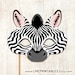 Zebra Mask Printable Animal Party Halloween Safari Costume Jungle PDF ...