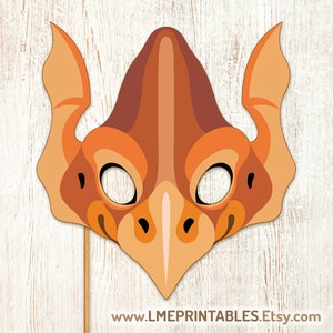 Pterodactyl Printable Mask Costume Kid Adult Ice Age Party Halloween ...