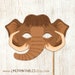 Mammoth Printable Mask Halloween Costume Prehistoric Paper - Etsy