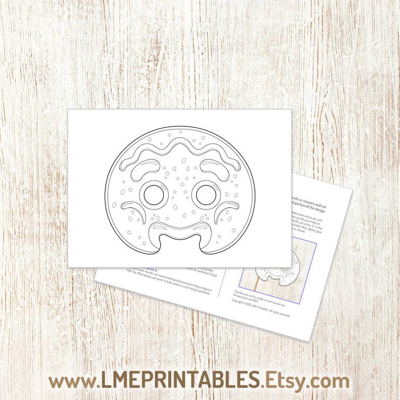 Gingerbread Man Coloring Mask Printable Christmas Cookie Costume Party ...