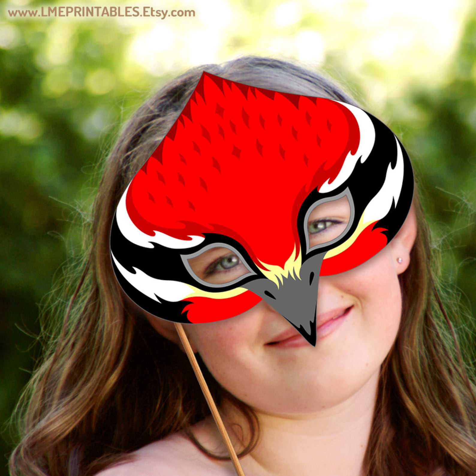 Woodpecker Mask Printable Animal Bird Carnival Halloween Carpenter ...