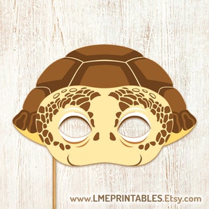 Turtle Printable Mask Sea Tortoise Costume Aquatic Animal Halloween ...