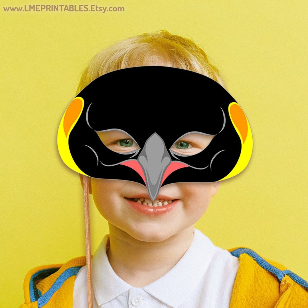 Emperor Penguin Mask Printable Halloween Paper Mask Bird - Etsy