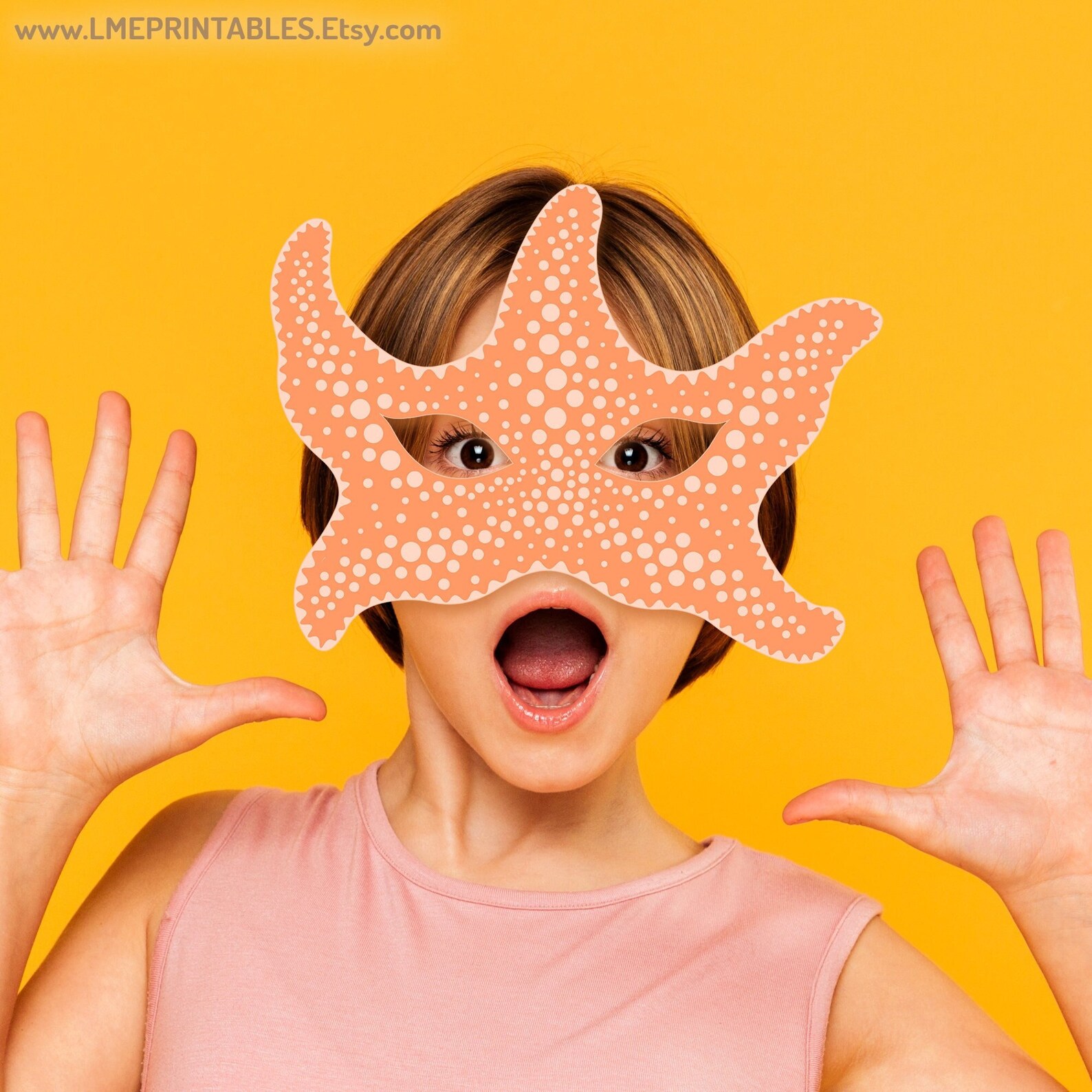 Starfish Printable Mask Halloween Costume Sea Life Monster Animal ...