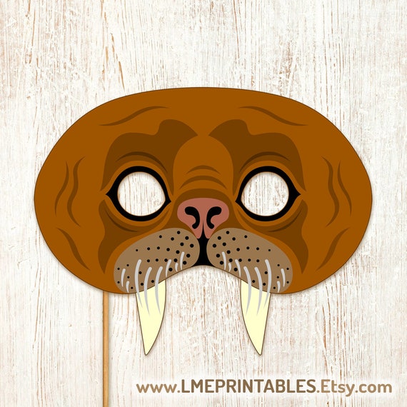 Walrus Mask Template Free Printable Papercraft Templates