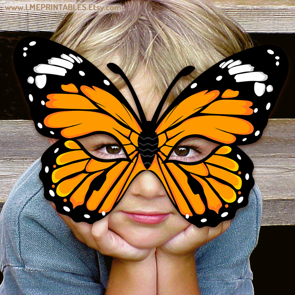 Monarch Butterfly Face Painting