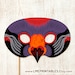 King Vulture Mask Printable Halloween Costume Animal Bird Prey Paper ...