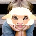 Sheep Printable Mask Halloween Costume White Animal Farm Animals Lamb ...
