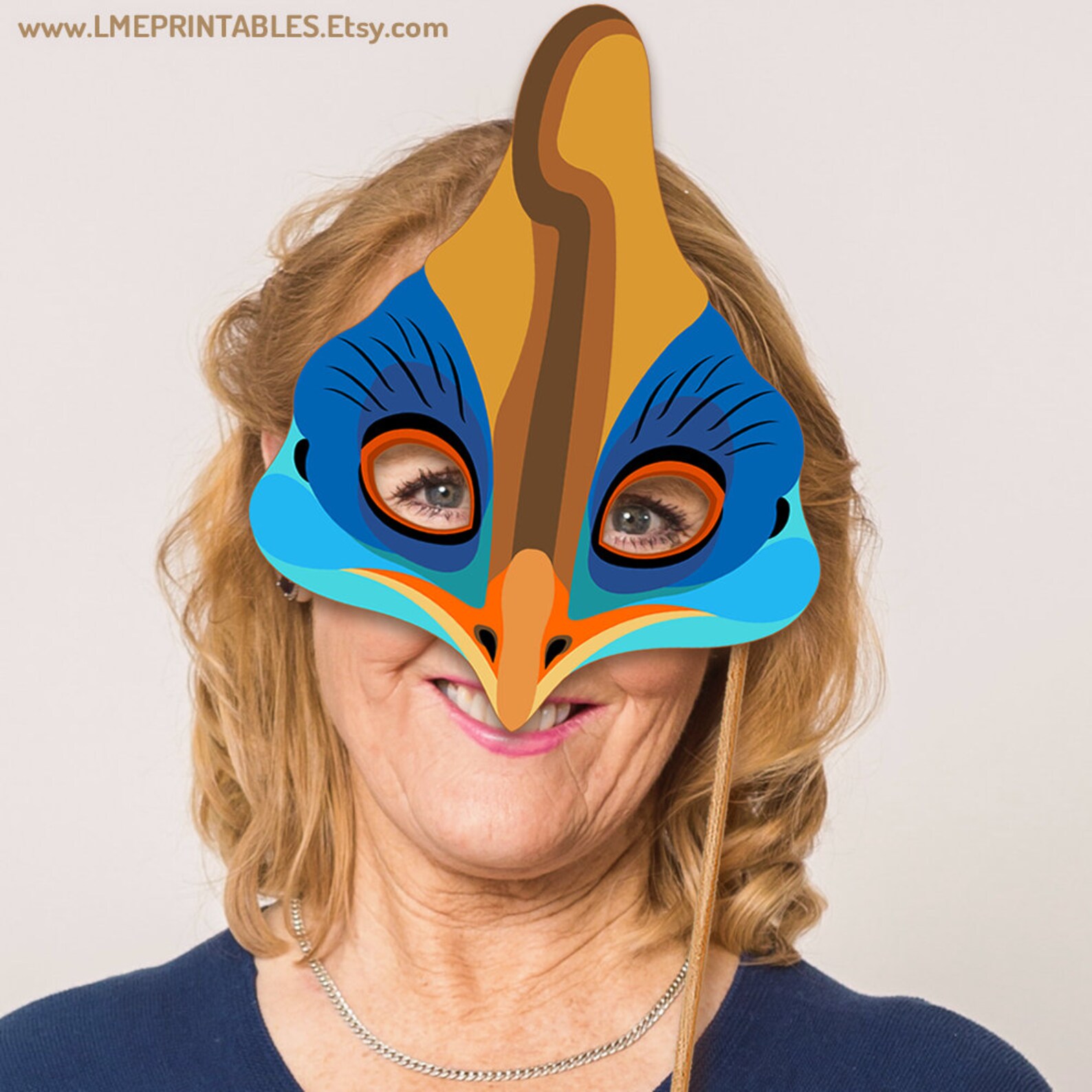 Cassowary Mask Printable Animal Bird Halloween Costume Paper Craft ...
