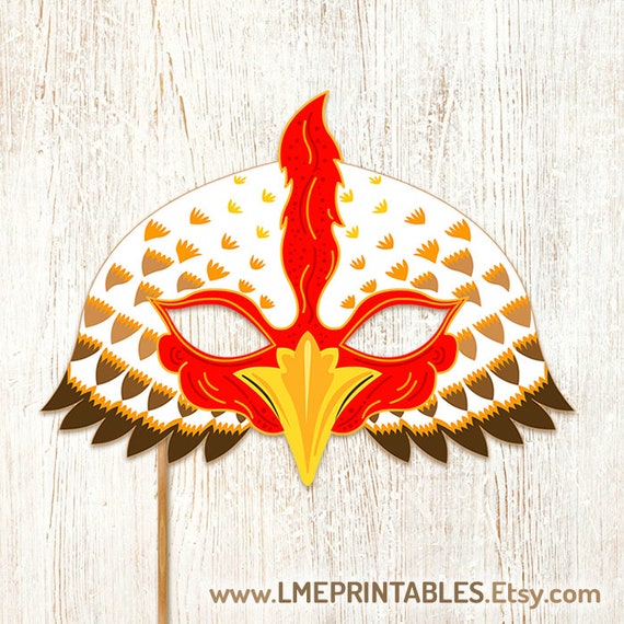 Chicken Mask Template