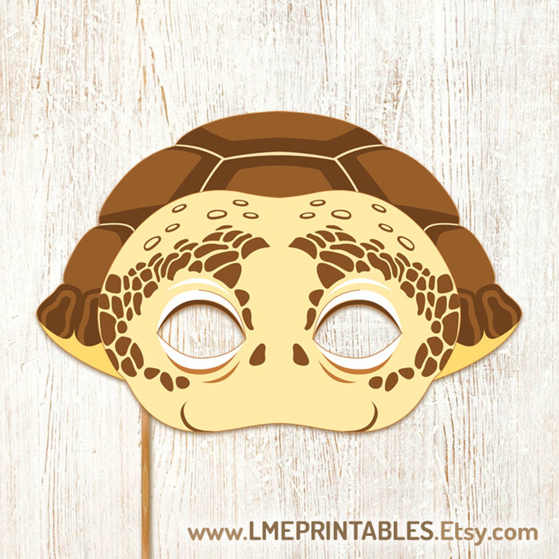 Turtle Printable Mask Sea Tortoise Costume Aquatic Animal Halloween ...