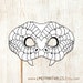 Snake Coloring Mask Printable Halloween Costume Reptile Funny Party ...