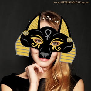 Anubis Mask Printable Egyptian God Jackal Costume Ancient Egypt School ...