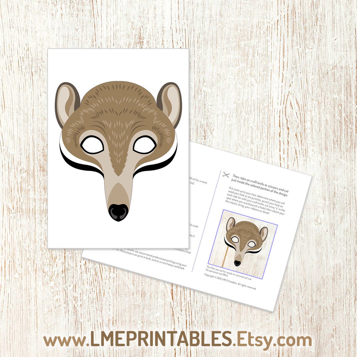 Anteater Mask Printable Costume Animal Halloween Mask Giant Anteater ...