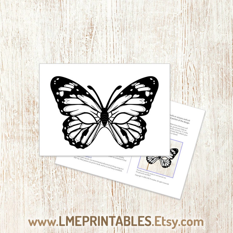 Butterfly Coloring Mask Printable Costume Animal Party Monarch Insect ...