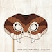 Snake Printable Mask DIY Costume Halloween Reptile Brown - Etsy