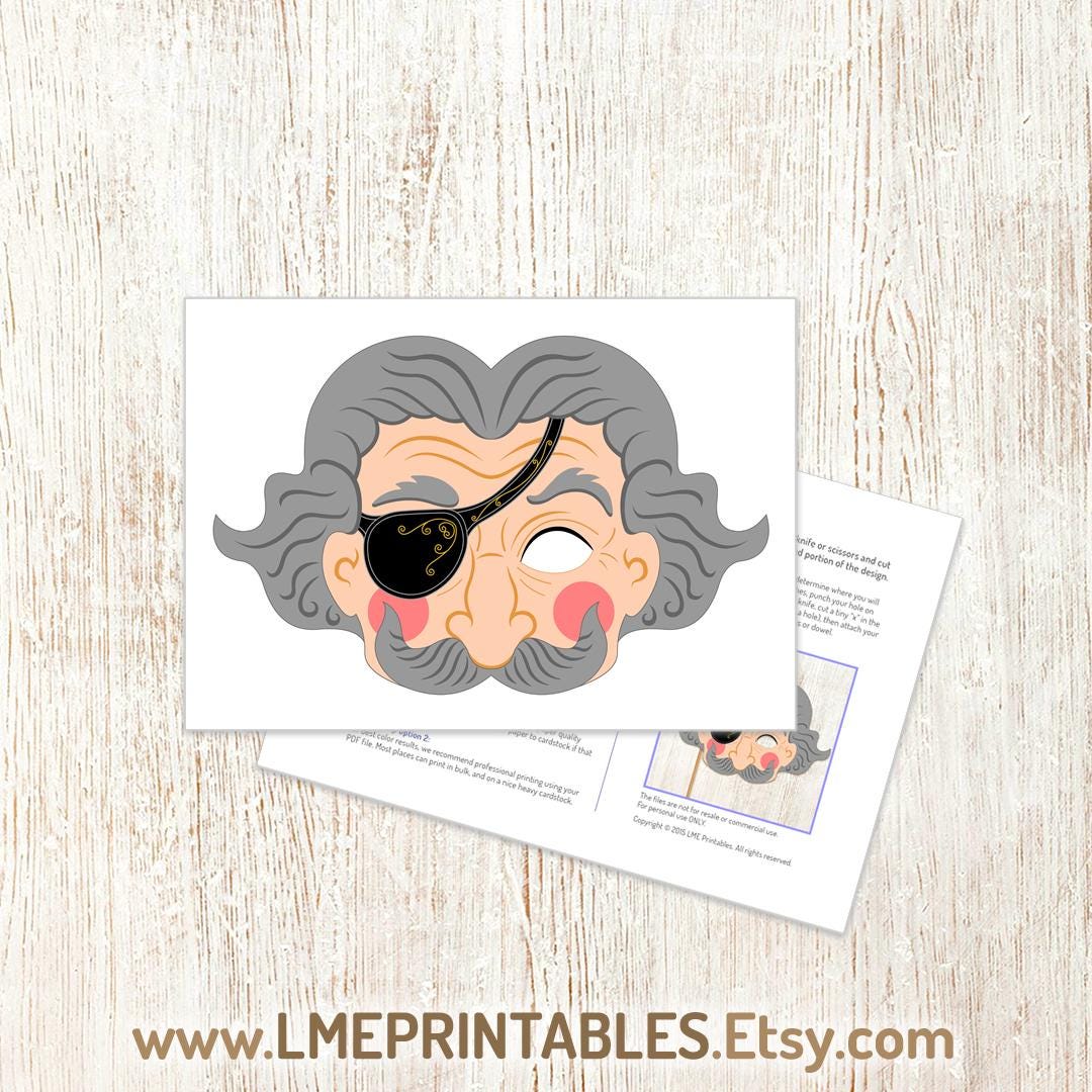 Drosselmeyer Mask Printable Nutcracker Carnival Christmas Ballet ...